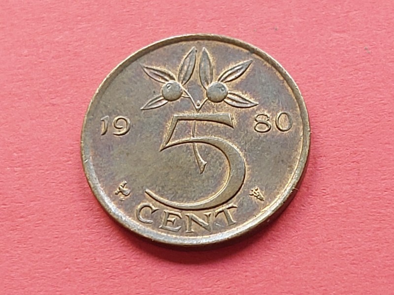 Holandija - 5 cent 1980 god