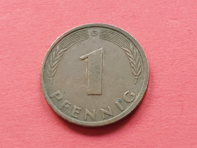 Nemačka - 1 pfennig 1980 god G