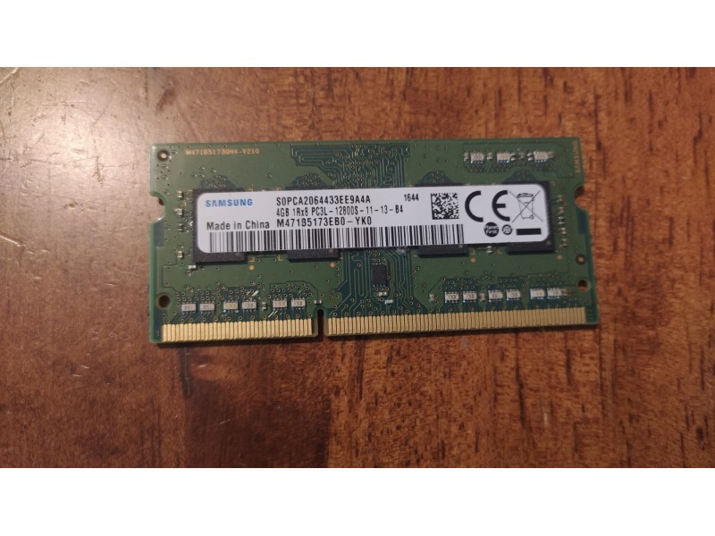 Ram memorija BR6 DDR3 Samsung 4GB , 1600Mhz , PC3L