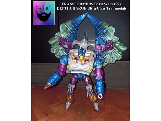 Tranformers Beast Wars Transmetals DEPTHCHARGE 1997.