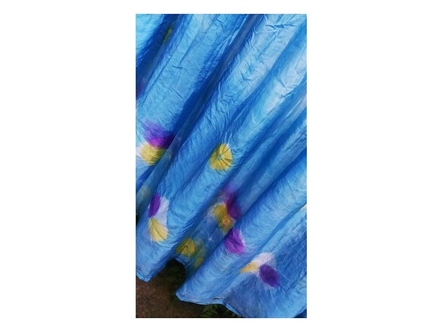 Unikatna rucno bojena suknja od svile