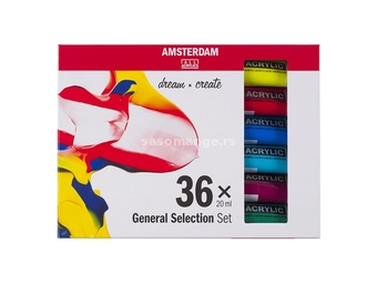 Set akrilnih boja AMSTERDAM dream and create 36 x 20 ml (set)