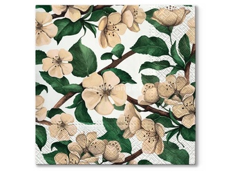 Salvete za dekupaž Apple Blossoms - 1 komad (Salvete za)