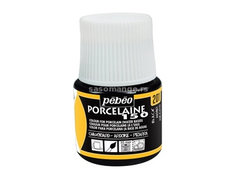 Boja sa efektom table za porcelan Pebeo Porcelain 150 45 ml - crna ()