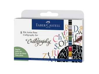 Kaligrafske olovke Faber-Castell Pitt / set od 8 komada (set)