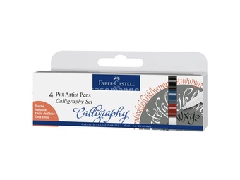 Kaligrafska penkala Faber-Castell Pitt / 4 kom (Set)