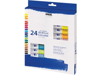 Set akrilnih boja El Greco 24 x 12 ml (akrilne boje KREUL)