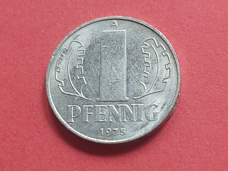 DDR - 1 pfennig 1975 god