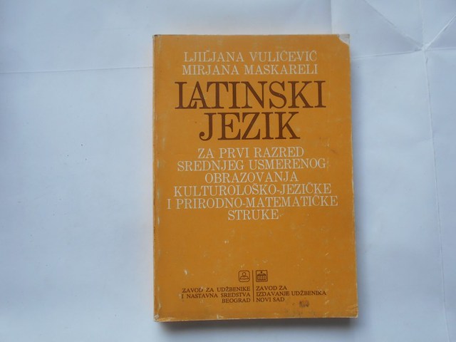 Latinski jezik , za 1.r uo , Lj.Vulićević,  zavod bg n