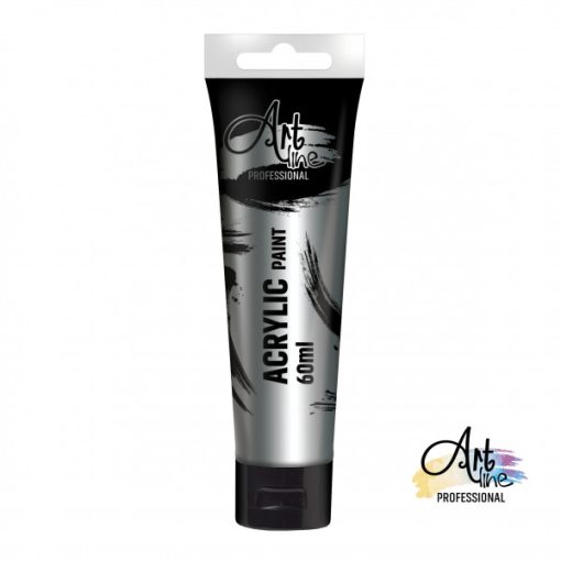 Akrilna boja SILVER SREBRNA 60ml, ART LINE Professional