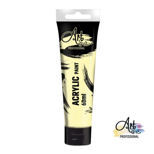 Akrilna boja YELLOW PALE ŽUTA 60ml, ART LINE Professional