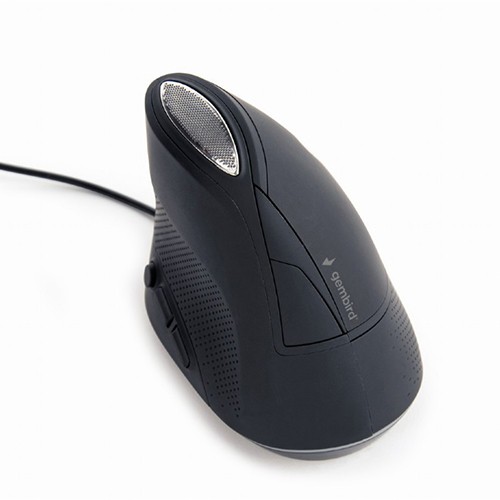 Gembird Ergonomic 6-button optical mouse, spacegrey | MUS-ERGO-03