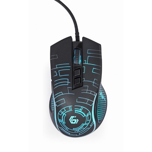 Gembird USB LED gaming mouse, black | MUSG-RGB-01