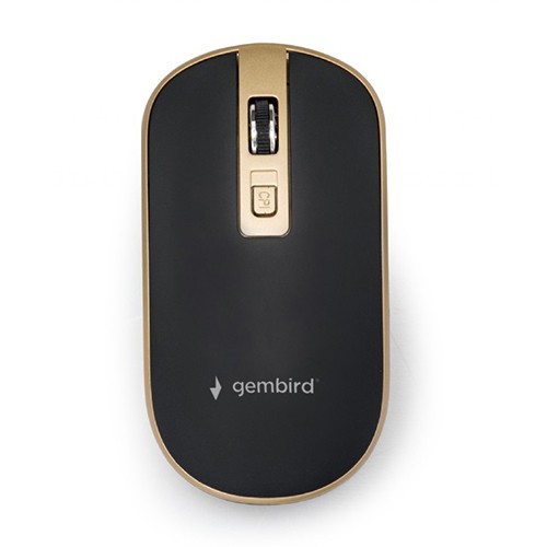 Gembird Wireless optical mouse, black-gold | MUSW-4B-06-BG