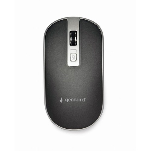 Gembird Wireless optical mouse, black-silver | MUSW-4B-06-BS