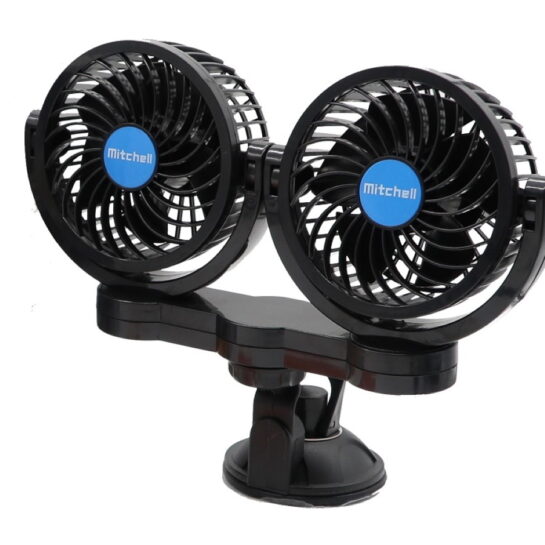 Ventilator za auto, auto ventilator, dupli, 24V, na vakuum – Amio CC61019