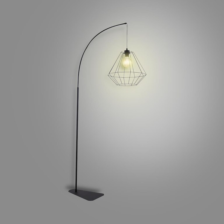 Podna lampa Diamond crna