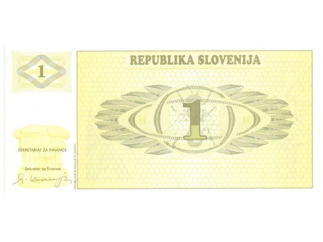 Slovenija 1 tolar 1990 UNC
