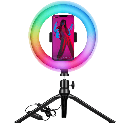 CELLY CLICKRINGRGBBK - Tripod sa RGB prstenom za osvetljenje