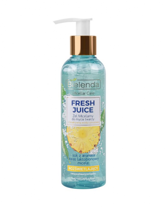 Micelarni gel za čišćenje lica BIELENDA Fresh Juice Ananas 190g