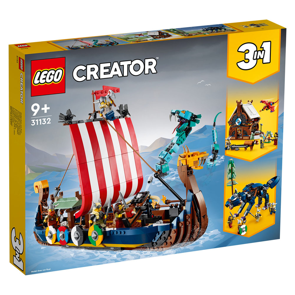 LEGO CREATOR Vikinški brod i midgard zmija