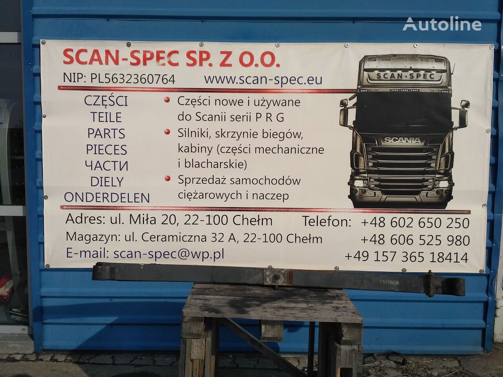 Scania Przedni 1377668, 1312992 gibanj za Scania P R G T tegljača