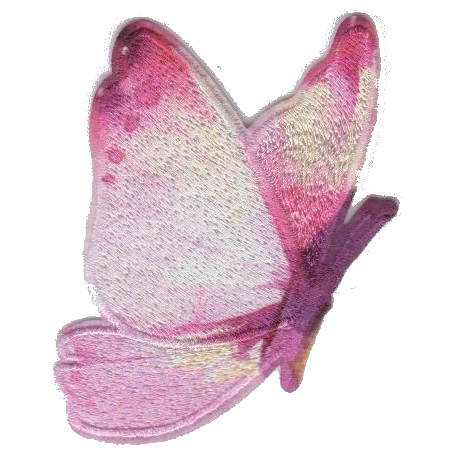 APLIKACIJA TERMOLEPLJIVA - LEPTIR ROZE 7,0 x 4,5cm