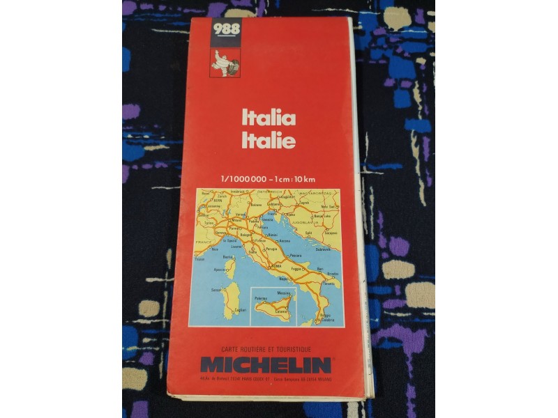 Auto karta Italija 1:1 000 000