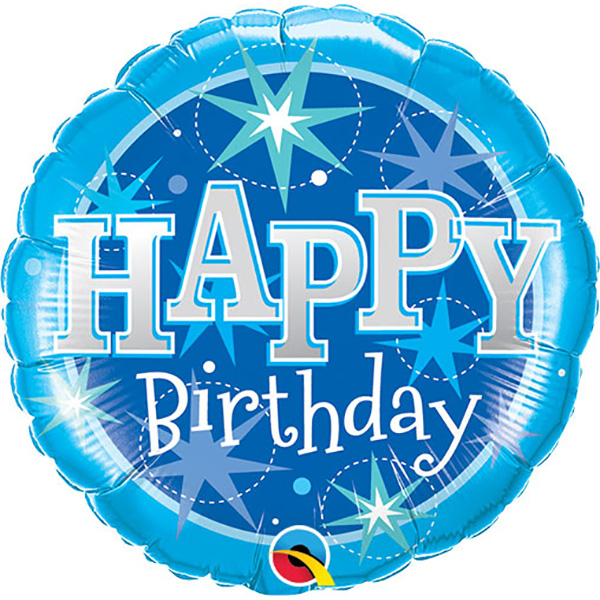 58413
9″ Foil Birthday Blue Sparkle