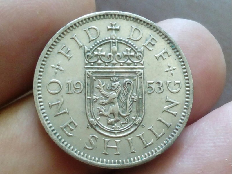 Velika Britanija, 1 siling 1953