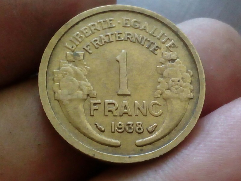 Francuska, 1 franak 1938