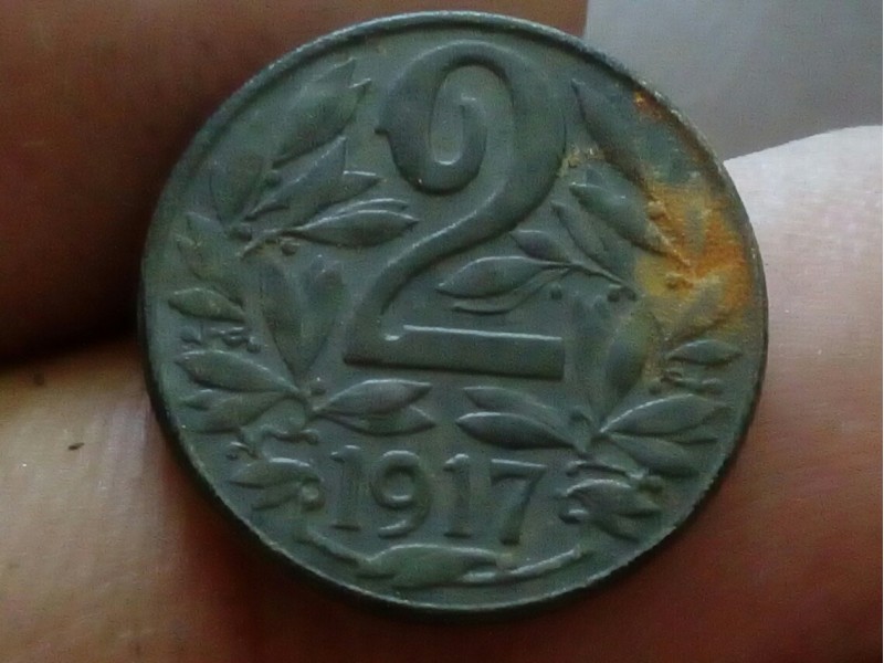 Austrija, 2 helera 1917