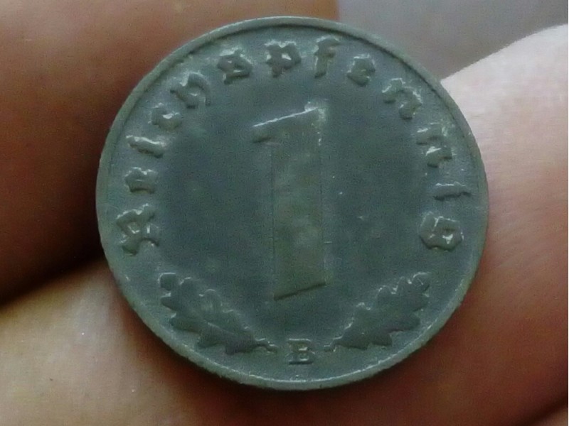 Nemacka, 1 pfennig 1943