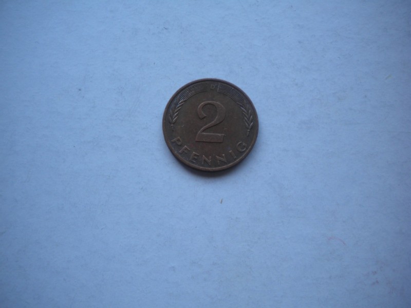 2 PFENNIGA 1982D - NEMACKA