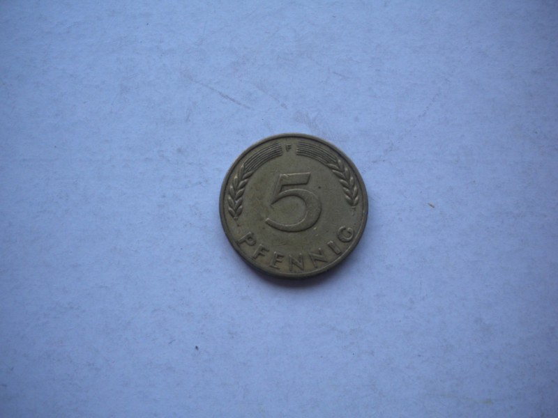 5 PFENNIG 1950F - NEMACKA