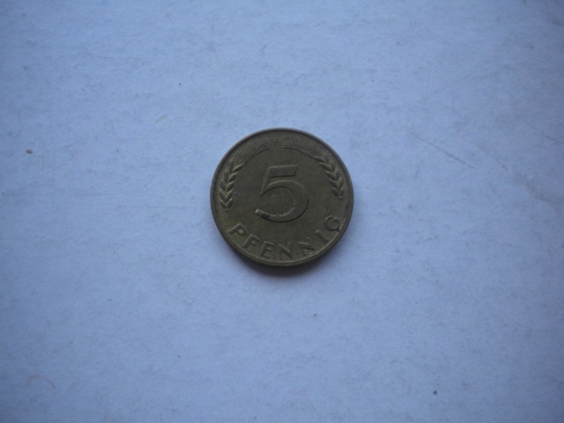 5 PFENNIG 1969F - NEMACKA