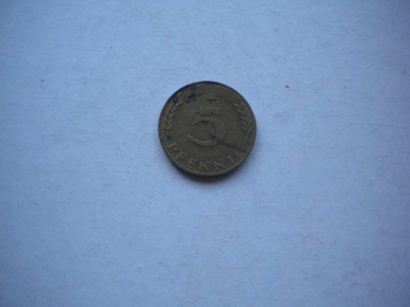 5 PFENNIG 1970D - NEMACKA