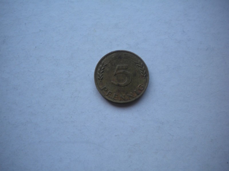 5 PFENNIG 1971F - NEMACKA