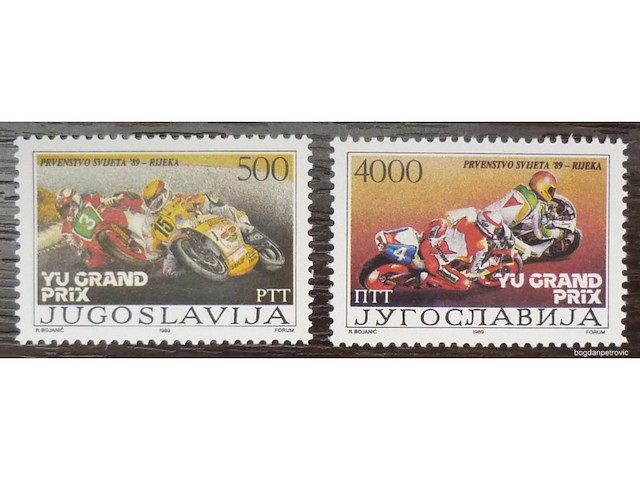 1989.Jugoslavija-Moto trka Grand Prix Rijeka-MNH