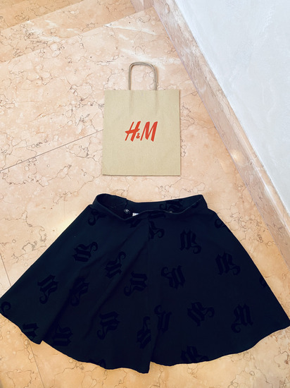 Nova H&M crna suknja size 34 /XS
