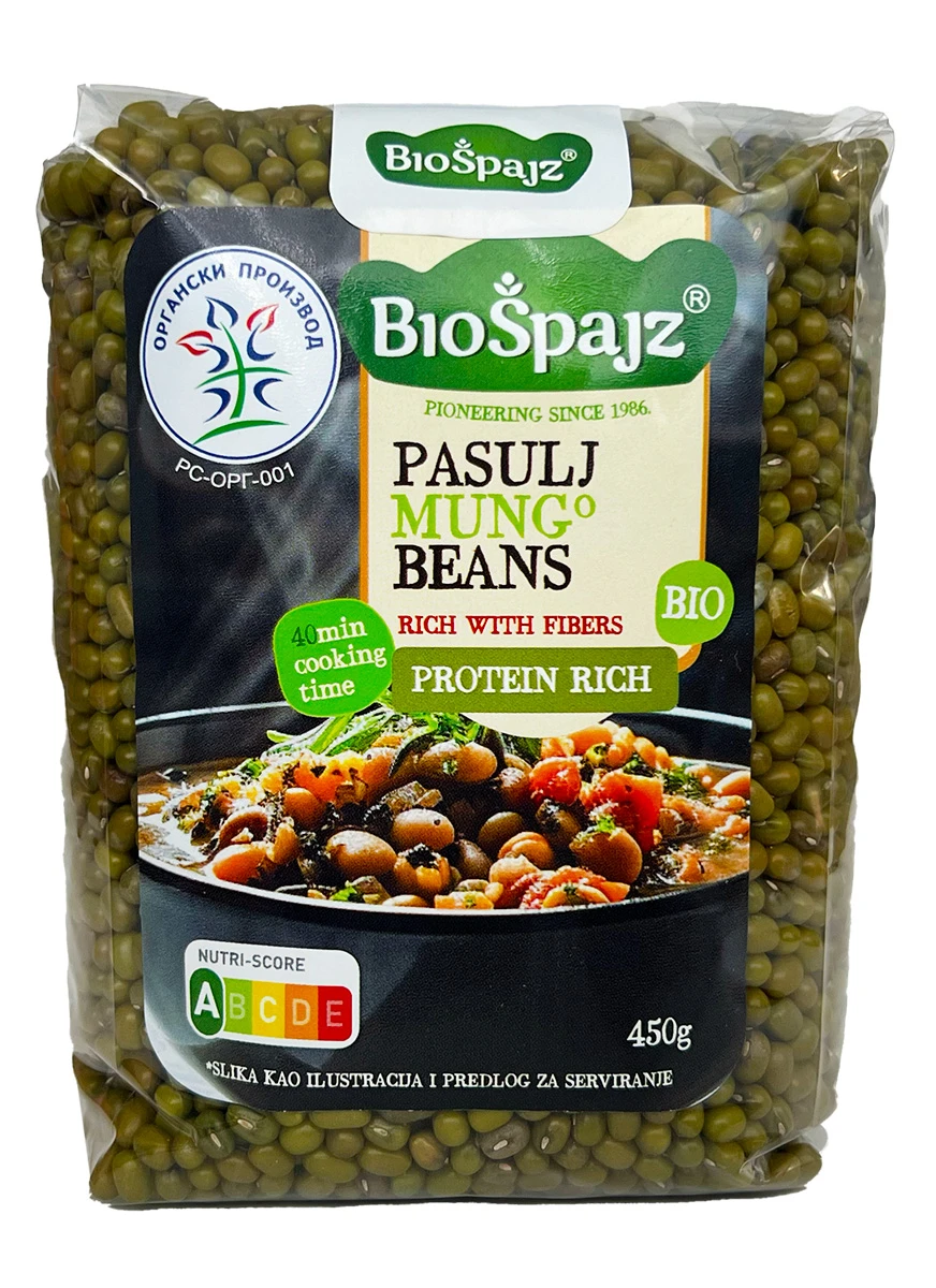 Pasulj mungo (organski proizvod) 450 g Bio Špajz