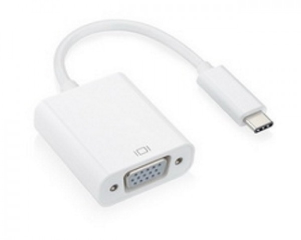 FAST ASIA Adapter-konvertor USB 3.1 tip C (M) - VGA (F) srebrni