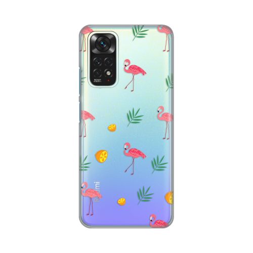 Silikonska futrola - maska print Skin za Xiaomi Redmi Note 11/Redmi Note 11s Flamingos