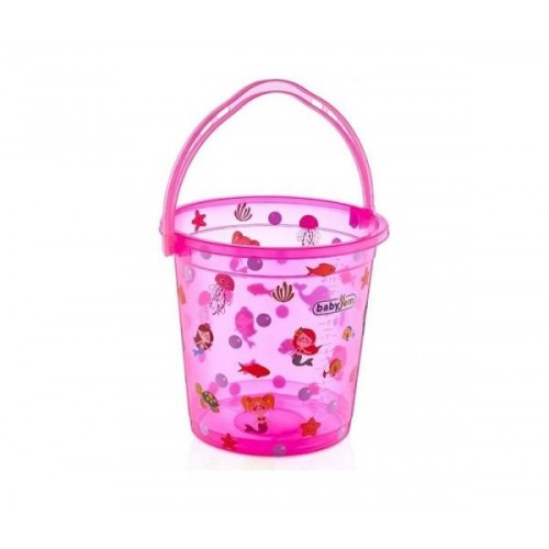 BabyJem Kofica za Kupanje Bebe Ocean - Pink Transparent