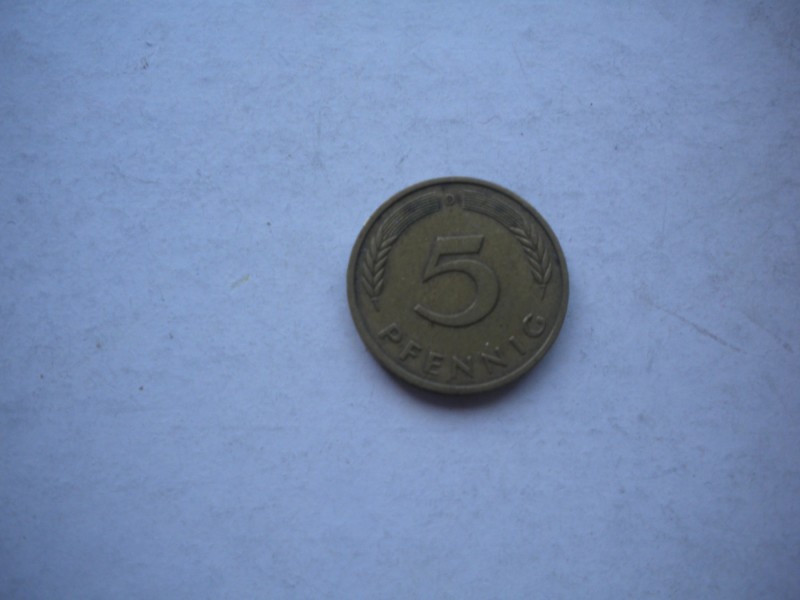 5 PFENNIG 1980D - NEMACKA