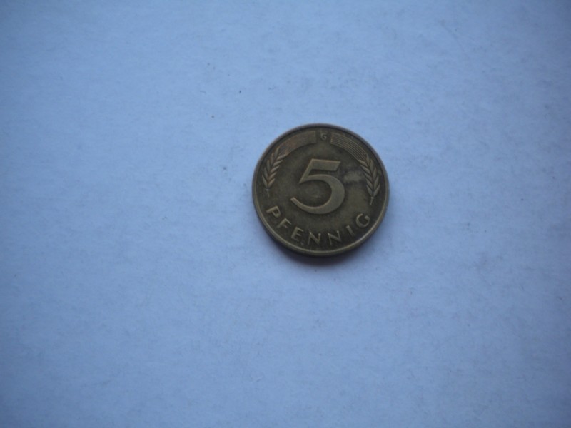 5 PFENNIG 1984G - NEMACKA