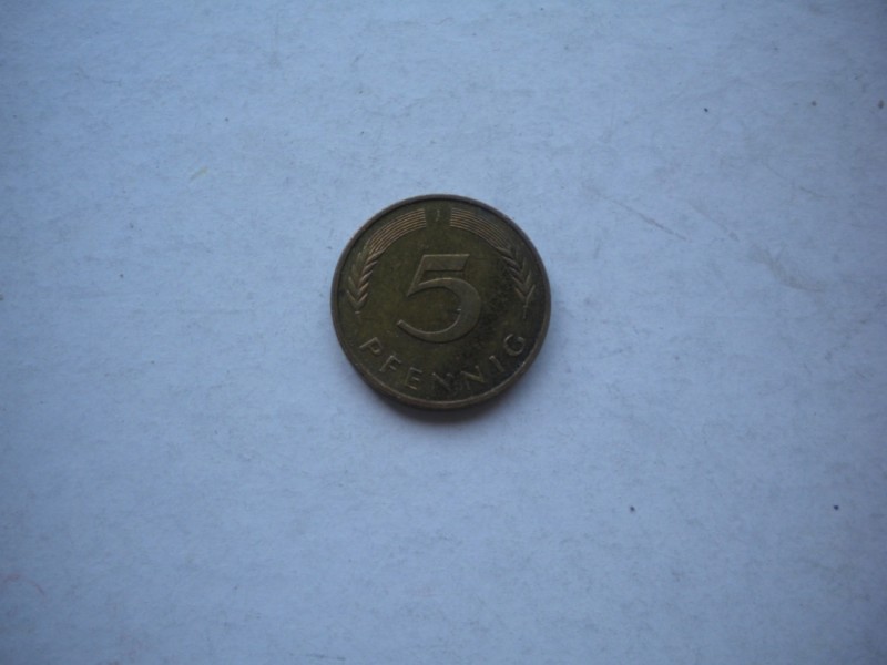 5 PFENNIG 1991J - NEMACKA