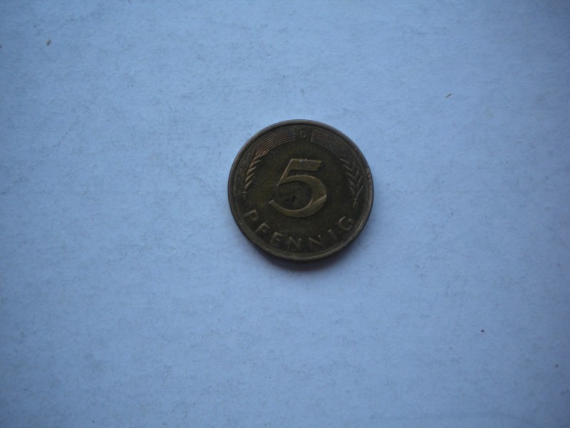 5 PFENNIG 1991D - NEMACKA