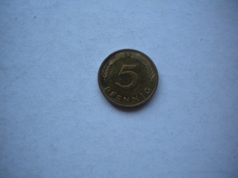 5 PFENNIG 1995D - NEMACKA