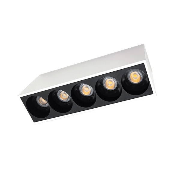 SURFACE LINEAR LIGHT EL-14 10W 4000K, WHITE & BLACK